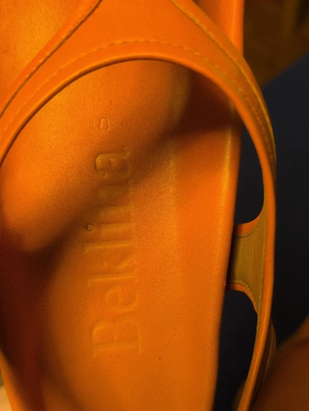 Beklina | Shoes | Beklina Persimmon Leather Sandals | Poshmark